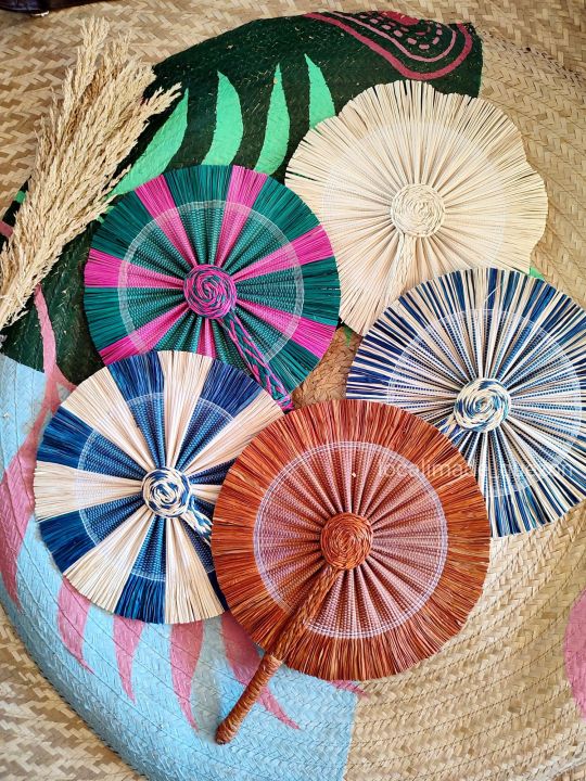 1pc Native Raffia Hand Fan/ Native Abaniko / Native Hand Fan/ Raffia ...