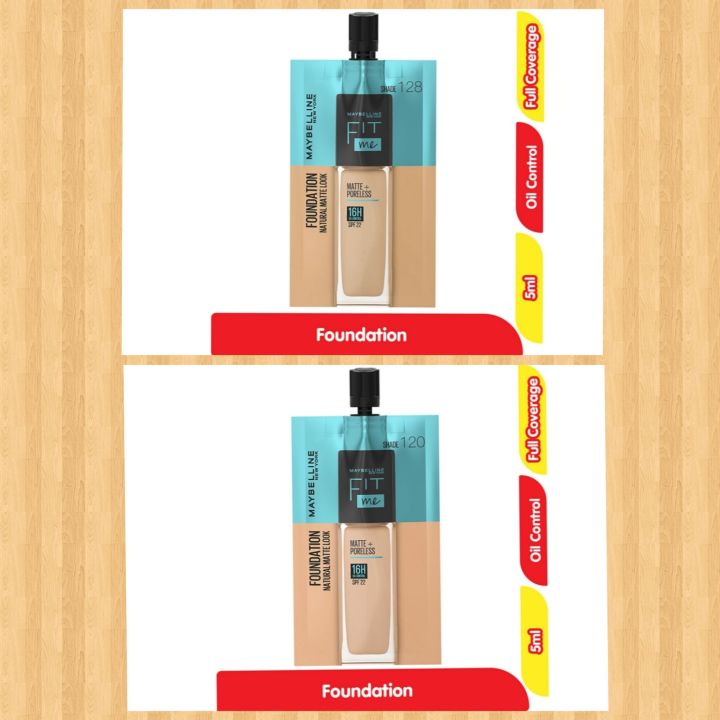 Maybeline fit me matte + poreless foundation 5ml | Lazada Indonesia
