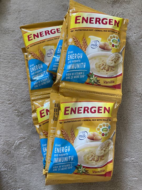 Energen Vanilla Oat- Cereal Mix 40g x 10 pcs | Lazada PH