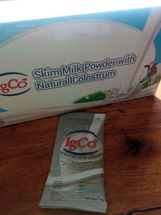 Igco Skim Milk Powder with Natural Colostrum.15g per sachet. | Lazada PH