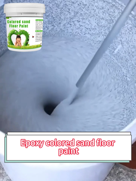 2025 import Epoxy Colored Sand paint epoxy flooring paint High Gloss ...