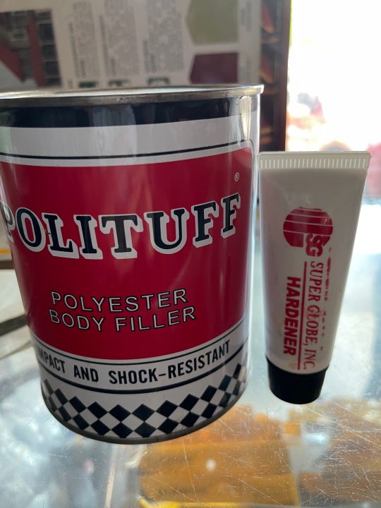 Polituff polyester Body Filler with hardener available lit ,or extra ...