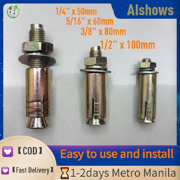 【Ready Stock】Dynabolt Dyna Bolt Expansion Sleeve Anchor Concrete Bolt ...