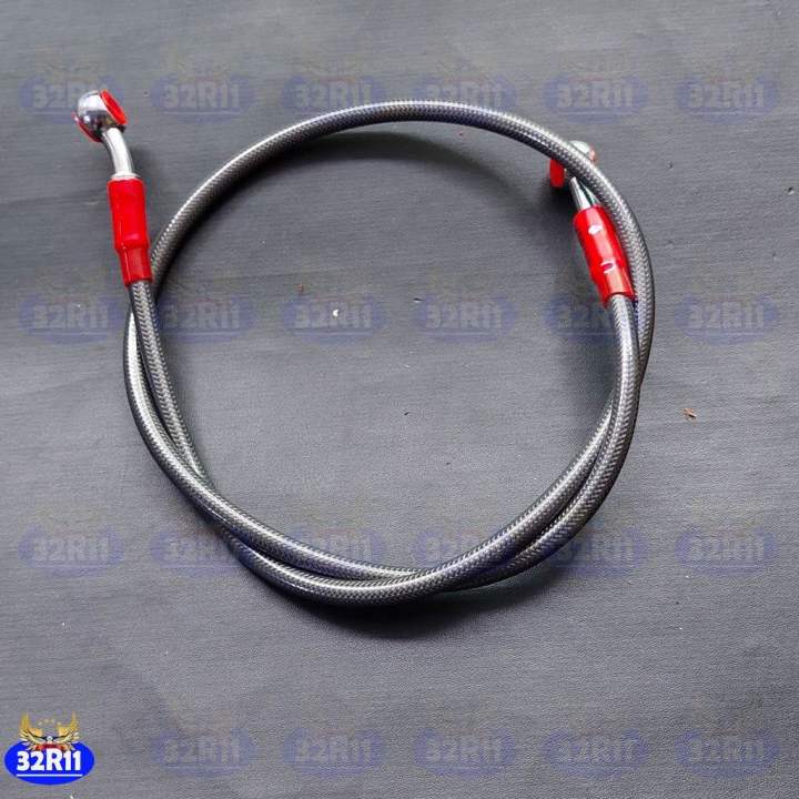 selang rem depan 95 cm bahan isi serat karbon model TDR universal semua ...