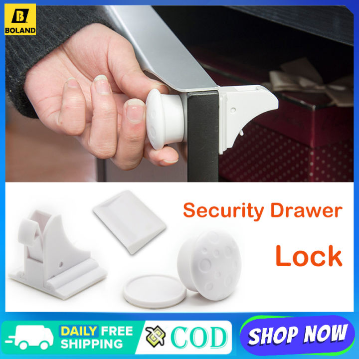 Boland Baby Safety Lock Invisible Lock Kids Security Drawer Latch ...