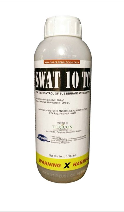 Swat 10 TC Insecticide Bifenthrin Pesticide Pest Control Termiticide ...
