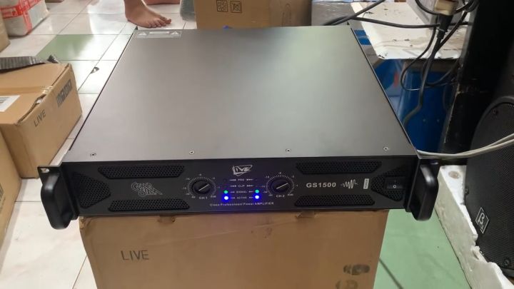 Live Grandslam GS-1500 1300W RMS 4 ohms Powered Amplifier | Lazada PH