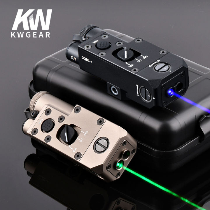 Tactical Full Metal Laser Pointer Red Green Blue Laser IR Zeroing Side ...