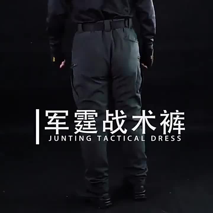 ผ้าฝ้าย 100% ยืดหยุ่น LJFuguiniao IX7 IX9 กางเกงกีฬาแทคติกเมืองหลายฟังก์ชัน กางเกงคาร์โก้ผู้ชาย ...