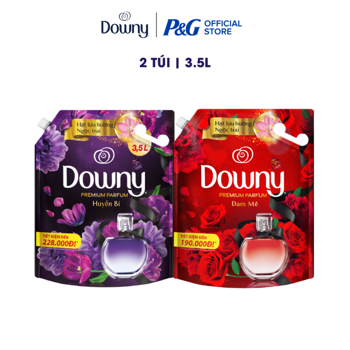 Combo 2 Túi Nước Xả Vải DOWNY 3.5L Nhiều Mùi Hương Nước Hoa Huyền Bí ...