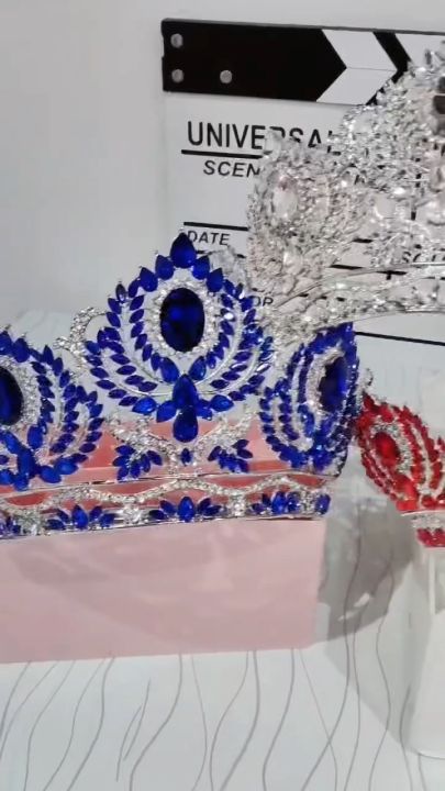 Miss World Beauty Pageant Crown High-End Angola Crown Birthday Prom ...