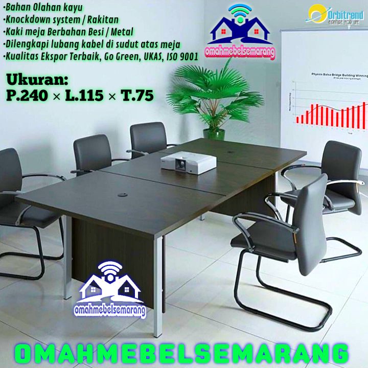 Meja meeting Rapat kaki besi ORBITREND OSM 240 Conference Table modern ...