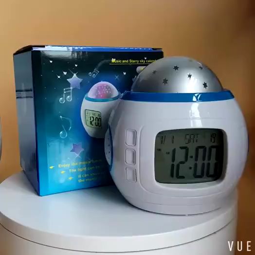 Clock digital led light alarm Clock with starshine Magic Projection ...