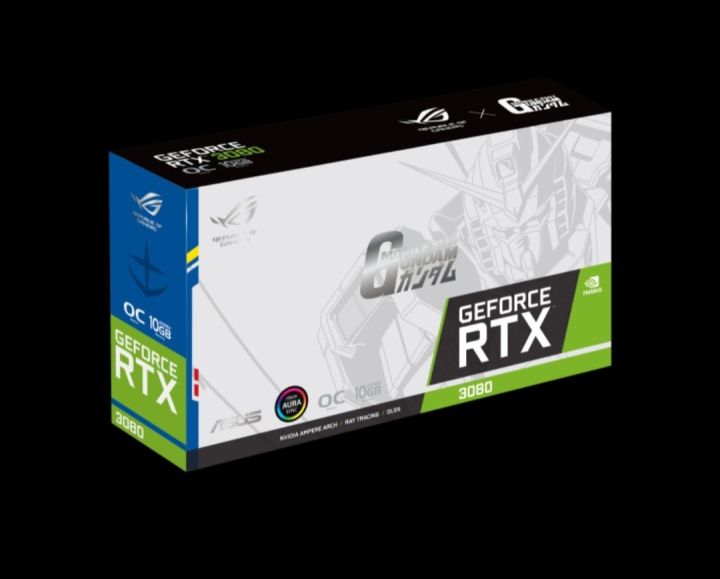 ASUS GEFORCE RTX 3080 ROG STRIX OC GUNDAM EDITION 10GB 320BIT GDDR6 ...