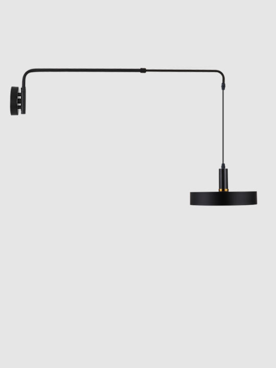 Modern Minimalist Extendable Rotating Wall Lamp Long Arm Reading Light ...