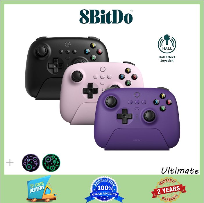 8Bitdo Ultimate 2.4g Wireless Controller with Charging Dock Hall Effect ...
