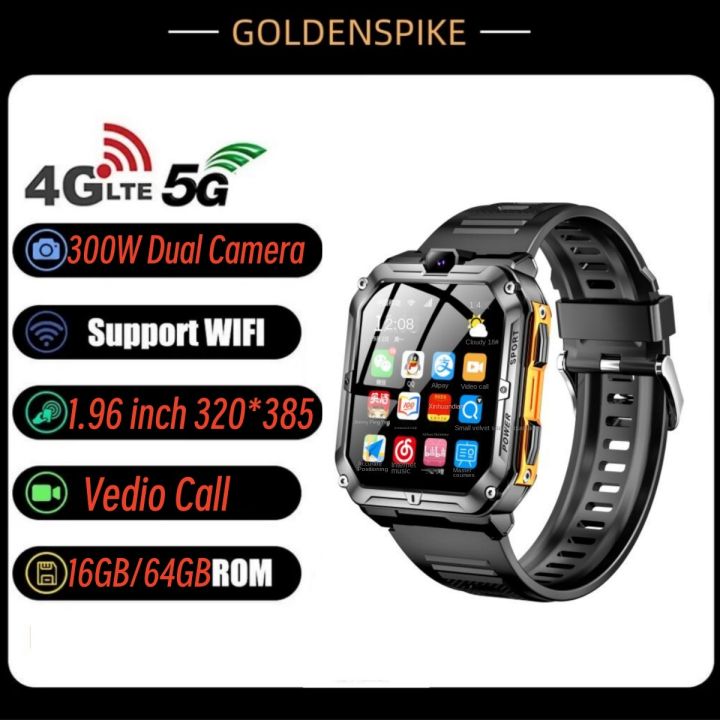 4G Android Smart Watch Smartwatch With Dual Camera WIFI GPS Download ...
