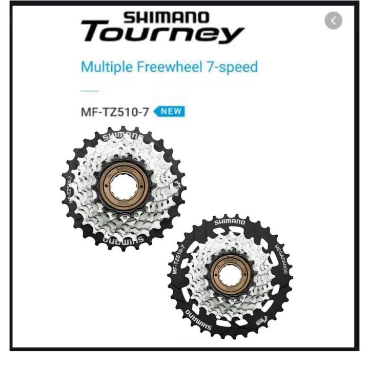 Original Shimano TZ510 7s Sprocket Cogs Thread Type | Lazada PH