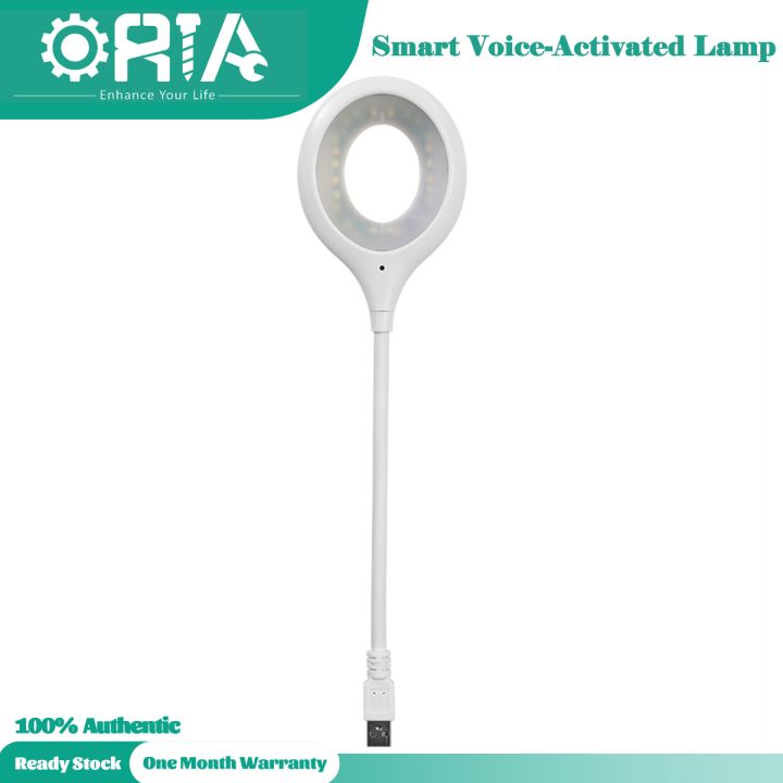 ORIA Smart Voice-Activated Lamp USB Powered Intelligent Light, 24 LEDs ...