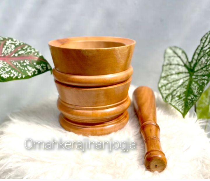 LUMPANG KECIL SET + ALU . LUMPANG KAYU | Lazada Indonesia