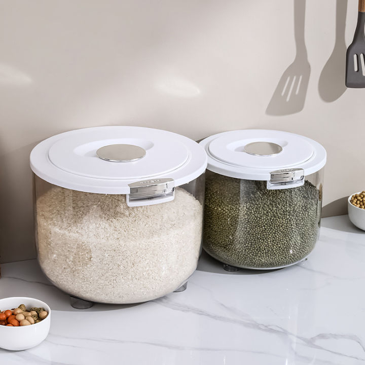 5/10/15kg Transparent Rice Dispenser Large Capacity Sealed Tank Insect ...