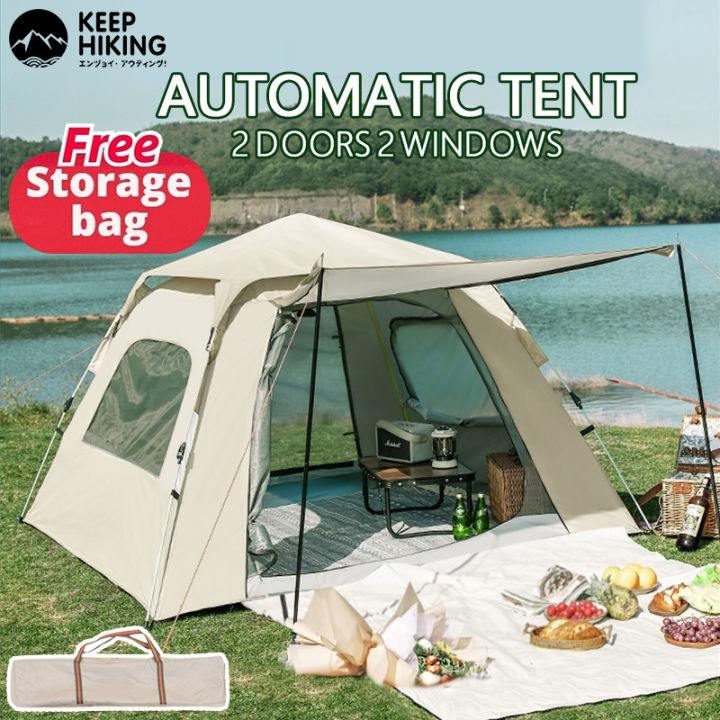 KEEPHIKE Tent Camping tent 6-12 people automatic camping tent ...