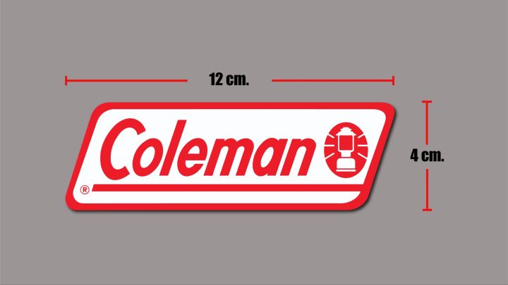 sticker coleman สติกเกอร์โคลแมน สติกเกอร์แคมปิ้ง งานพิมพ์ดีที่สุด ...