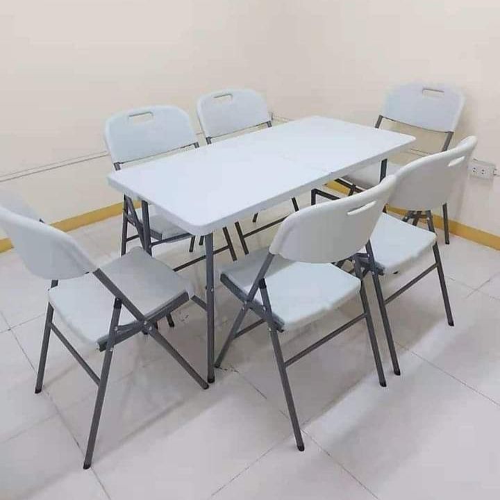 4ft FOLDABLE TABLE (foldable in half) | Lazada PH