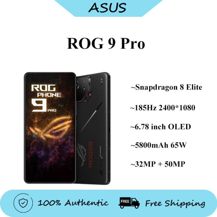 ROG 9 Pro | Snapdragon 8 Elite | 6.78" AMOLED 185Hz 2480*1080 | 5800mAh ...
