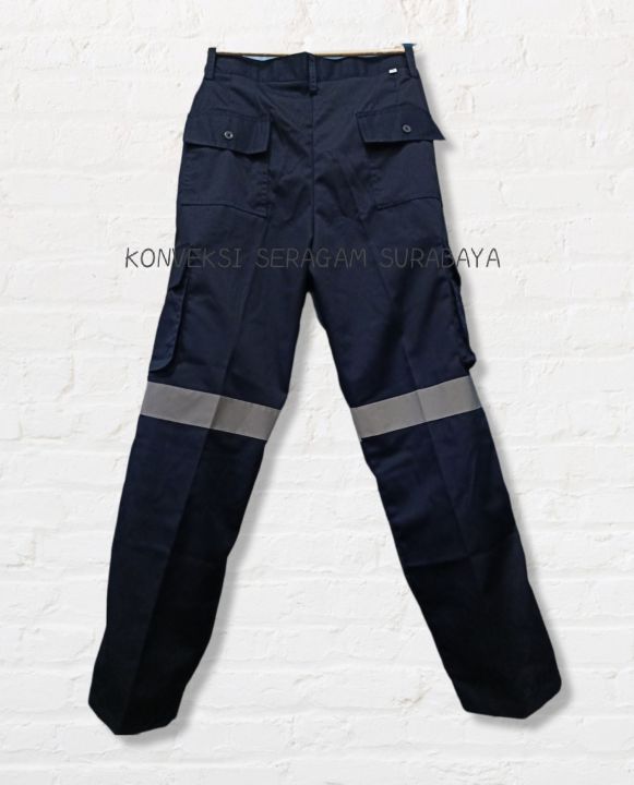 celana kerja safety scotlight proyek katelpak wearepack bahan American ...