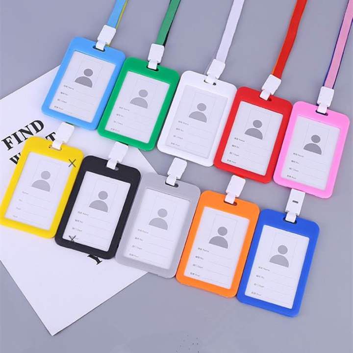 (Vertical Size) ID Card Holder Touch and Go Scan Card with 1.5m Lanyard ...