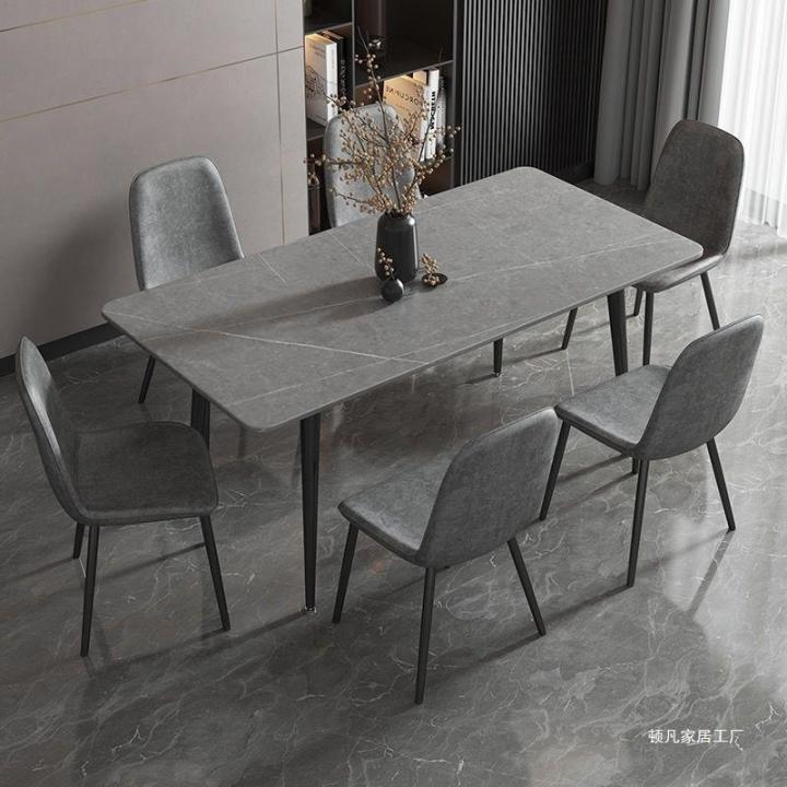 Italian Style Light Luxury Imported Stone Plate Dining Table ...