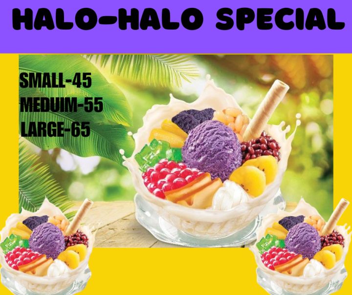 Laminated Signages Halo Halo(glass) A4size makapal 250mic Matibay ...