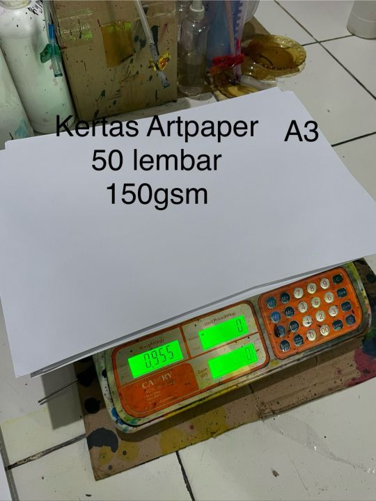 Kertas Artpaper A3 150gsm 50 lembar Full Coating Original | Lazada ...