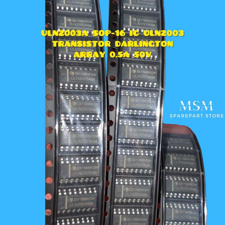 ULN2003A SOP-16 IC ULN2003 TRANSISTOR DARLINGTON ARRAY 0.5A 50V | Lazada Indonesia