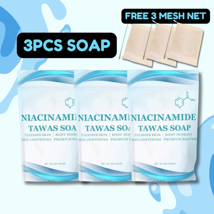 ORIGINAL NIACINAMIDE TAWAS SOAP 50g / 100g | Body Deodorant Cleanses ...