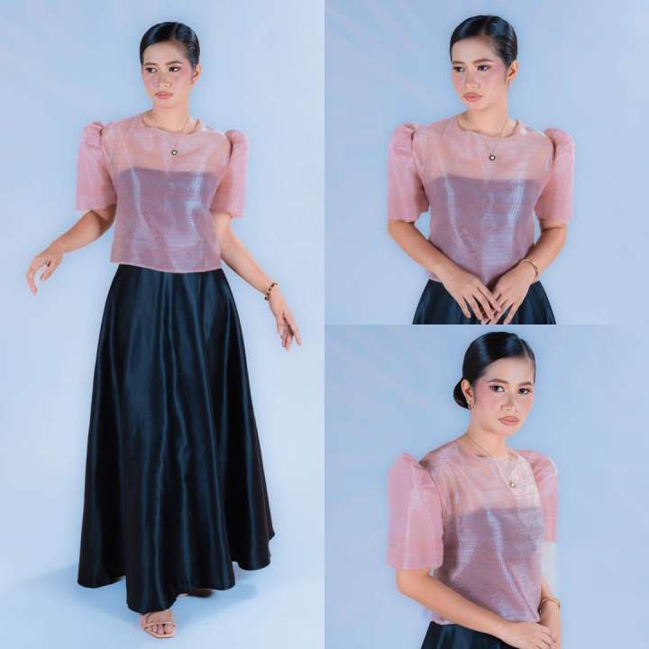 Blouse Modern Filipiniana Pinya | Lazada PH
