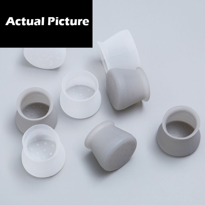 Silicone Chair Desk Table Furniture Leg Cover Non-Slip Cap Feet Pads ...