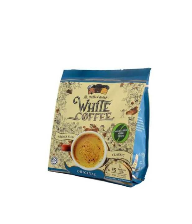 Ali, Muthu & Ah Hock 3 in 1 White Coffee Original 15 Sachets x 35 Grams ...