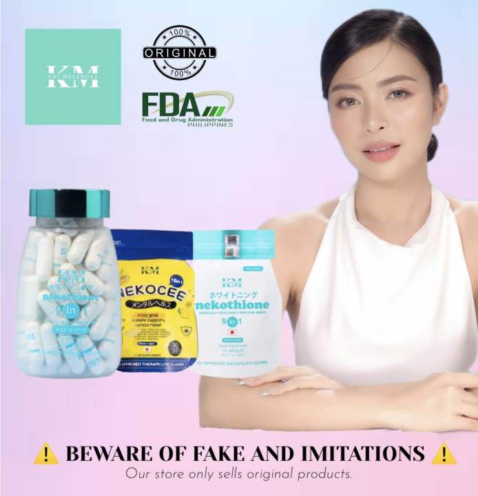 𝐎𝐑𝐈𝐆𝐈𝐍𝐀𝐋 NEKOTHIONE CAPSULE BY KATH 9IN1 GLUTATHIONE COLLAGEN CAPSULES ...