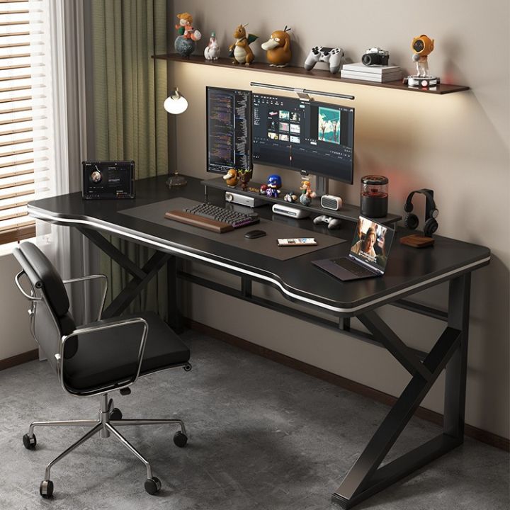 Computer Desk Desktop E-Sports Table and Chair Suit Bedroom Desk Small ...