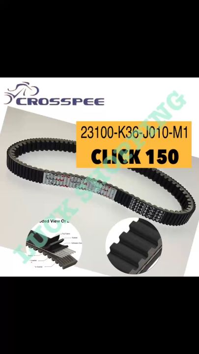 V-Belt Genuine Original Fan Belt 23100-K36-J010-M1 For CLICK 150 | Lazada PH