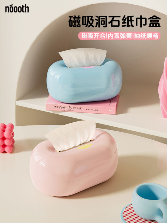 Durable Pet Tissue Box Hole Stone Design for Living Room Dining Table ...