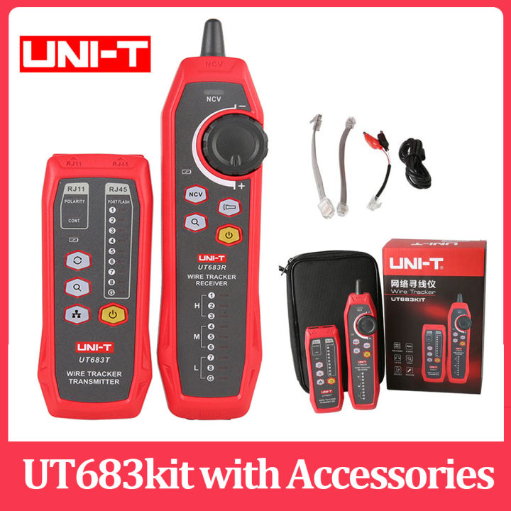 Uni-t UT683KIT อุปกรณ์ทดสอบสายเคเบิลเครือข่าย RJ45 RJ11 | Lazada.co.th