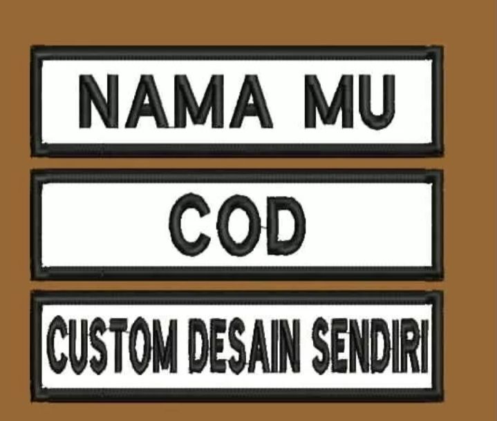 Atribut nama,bordir papan nama,buat papan nama sendiri | Lazada Indonesia