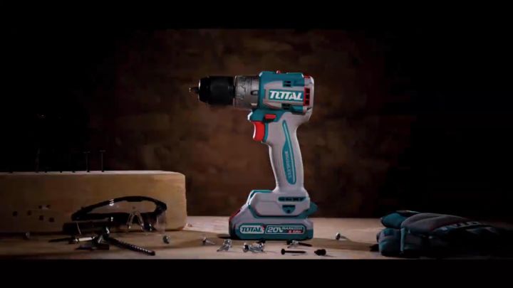 TOTAL Li-ion Compact Brushless Impact Drill (60Nm) Metal Chuck Head ...