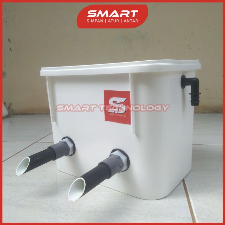 SMART Box Kotak Filter Trickle 1 Susun Kapasitas 8 Liter Akuarium Kolam ...