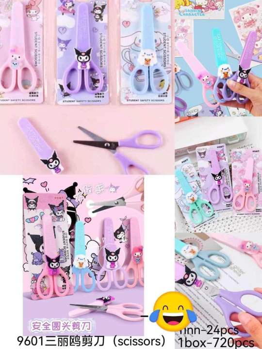 Sanrio Character Scissors for Kids Available in: Kuromi/Cinnamoroll ...