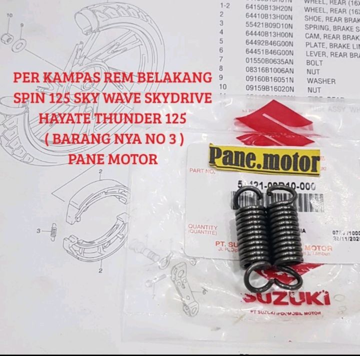 PER KAMPAS REM BELAKANG SPIN SKYWAVE SKYDRIVE HAYATE SKY WAVE DRIVE THUNDER 125 ORISINIL SGP ...