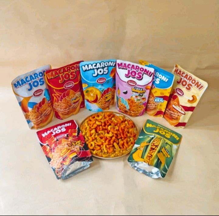 SNACK MACARONI GORENG MACJOS aneka varian rasa kemasan premium 100gr ...